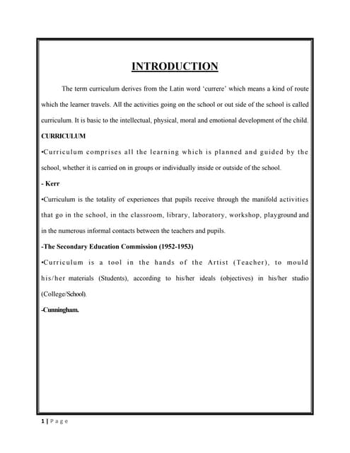 Functions of the curriculum | PPT