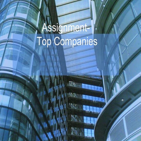 Assignment- Top Companies | PPTX