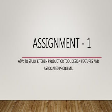 Product and problem | PPTX