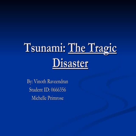 Boxing Day Tsunami 2004 | PPTX