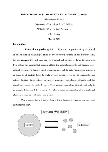 Environmental Psychology - History, Scope, Challenges, Directions for ...