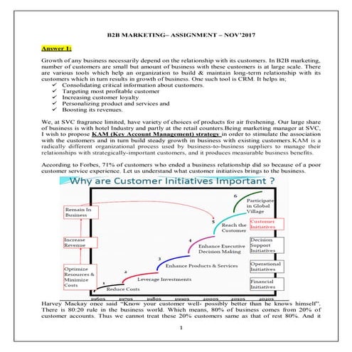 Assignment b2 b marketing | PDF