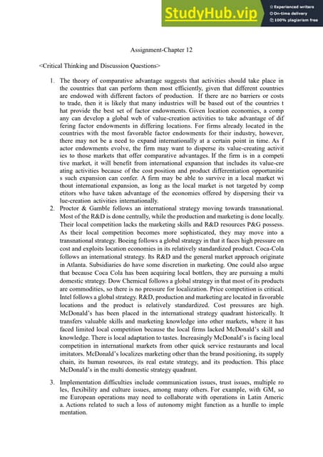 9 reasons why firms internationalize | PPT