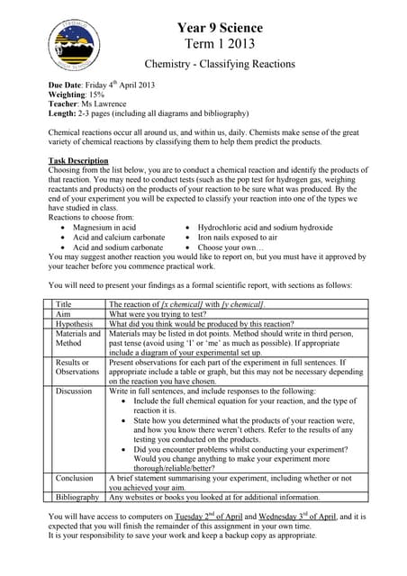 Chemical Reactions 2 | PPT
