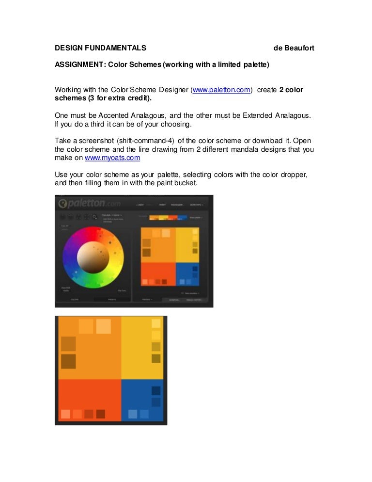 Assignment:Color Schemes