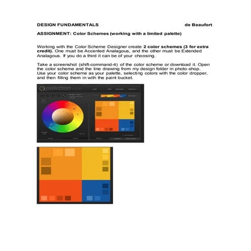 Assignment:Color Schemes | PDF