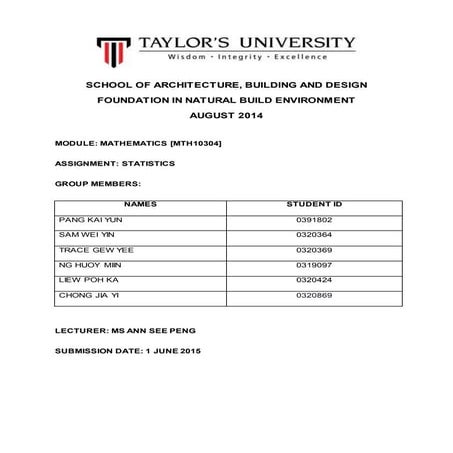 Assignment final math | PDF