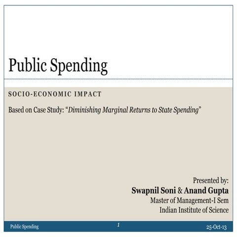 Public spending | PPT