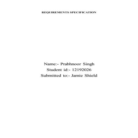 Assignment Requirements Specification Document And Implementation Copy 2 Docx 