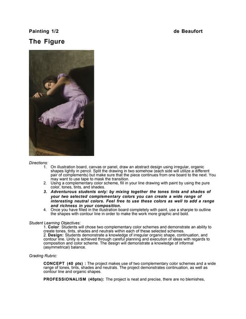 Assignment: Advanced still life | DOC | Painting | Arts and Crafts