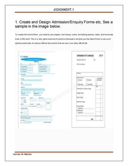 Word practical questions for exercises | PDF