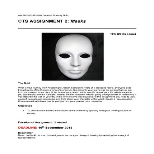 Assignment 02 masks | PDF