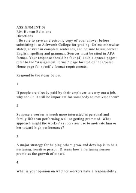 Assignment 04 e09 home school and community | PDF