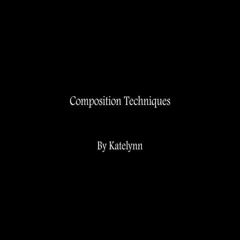Composition techniques Katelyn | PPTX