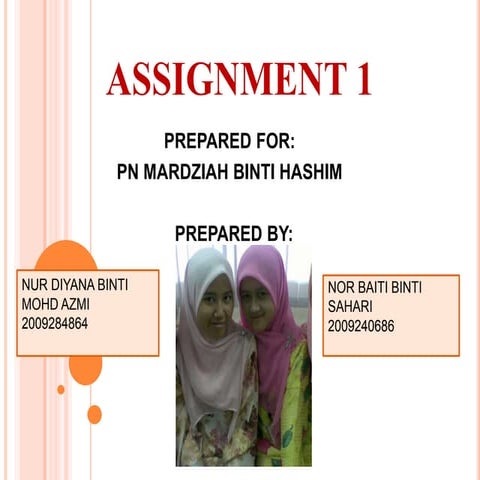 Assignment 1 | PPT
