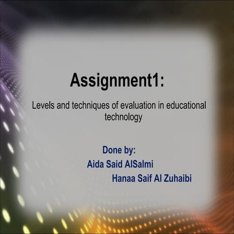 Assignment1 | PPT
