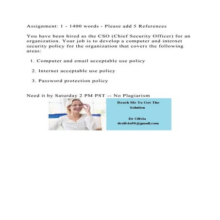 Assignment 1 - 1400 words - Please add 5 References You have be.docx