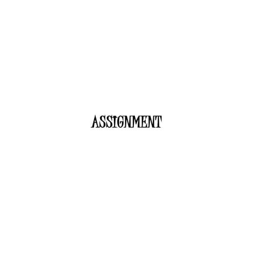 Assignment1 | PDF