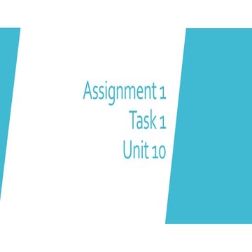 Assignment 1 Task 1 UNIT 10 | PPTX