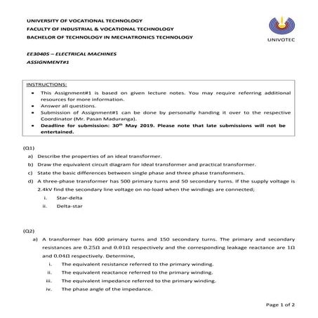 Electrical machines and drive final exam | PDF
