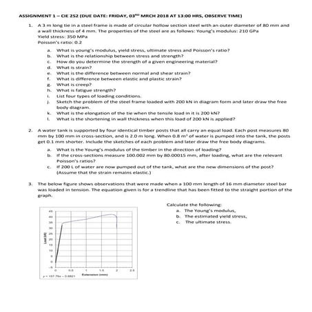 Assignment 1 cie 252 | PDF