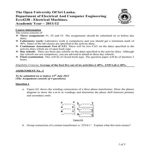 13.6.1 Transformer Star Delta | PDF