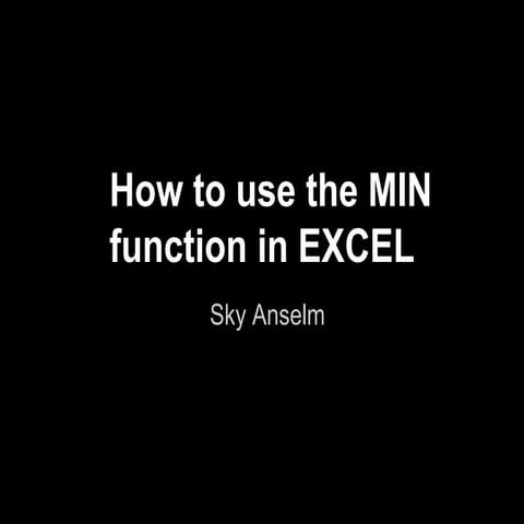 Assignment1 min function[1] powerpoint | PPTX