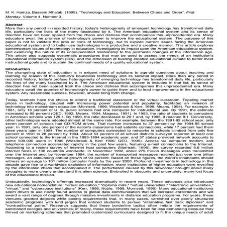 Assignment 1 Technology And Education | DOC