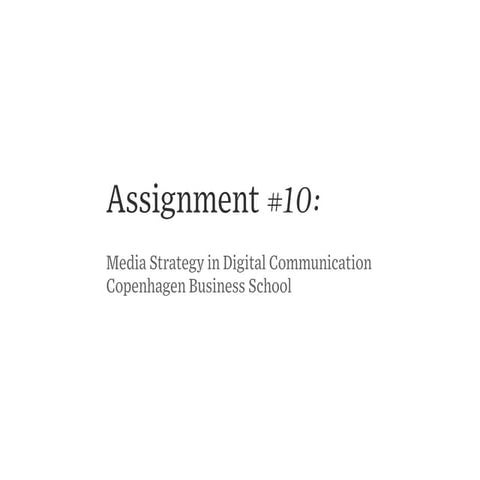 Assignment #10: Strategic Plan | PDF