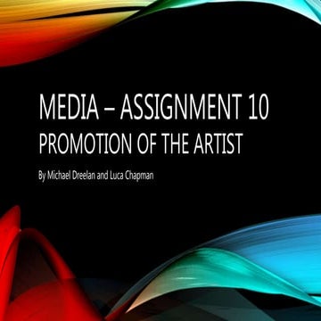 Assignment 10: Artist promotion | PPT