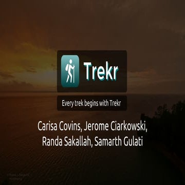 Trekr - Assignment #1 | PDF
