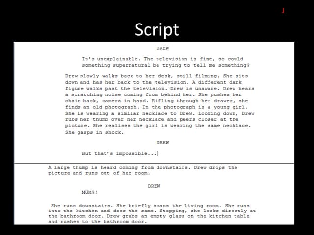 Juno Opening sequence powerpoint