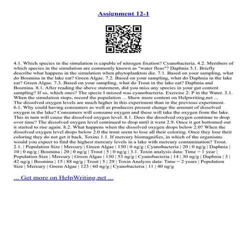 Assignment 12-1 | PDF