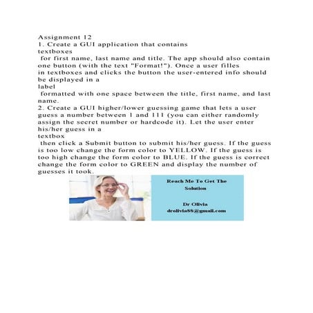 Assignment 121. Create a GUI application that contains textboxes.docx