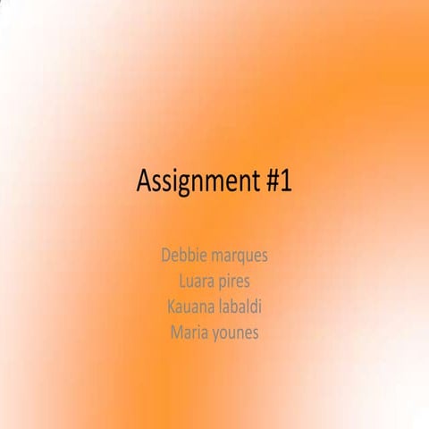 Assignment #13 | PPT