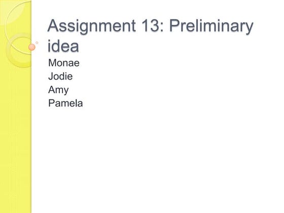 Assignment #1 prop-agenda | PDF
