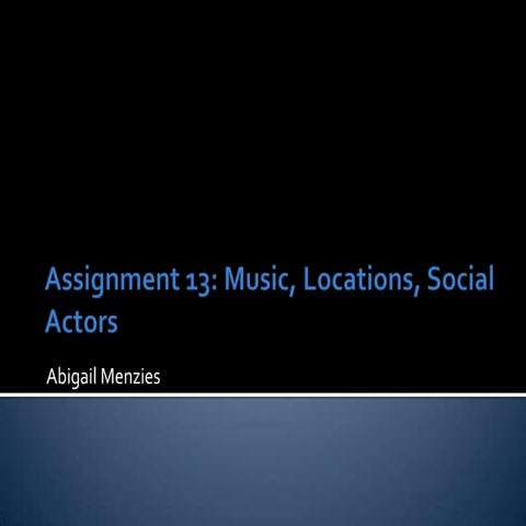 Assignment 13 | PPTX