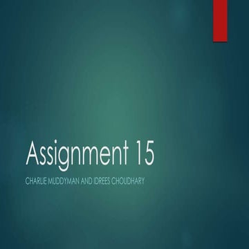 Assignment 15 Pptx