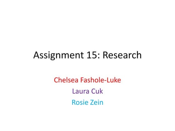 Assignment 12 | PPT