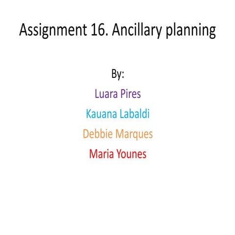 Assignment 16 | PPT