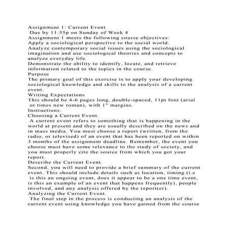 Current event assignment | PPTX