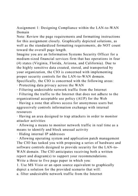 Project Part 7 Network Security Controls RecommendationsScena.docx