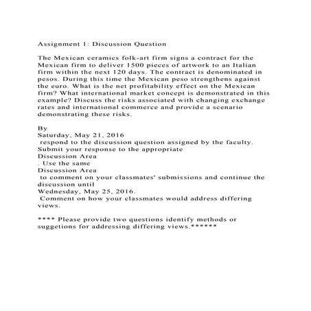 InstructionsStudents will answer the discussion prompt below ( | DOCX