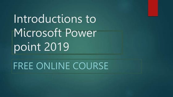 Microsoft PowerPoint 2019 - New Features | PDF | Computer Software and Applications | Computing