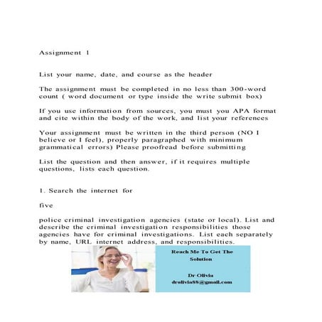 Assignment 1List your name, date, and course as the header | DOCX ...