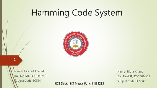 Linear Block Code