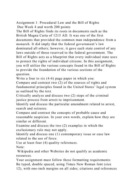 Assignment 4 PresentationChoose any federal statute that is curre.docx