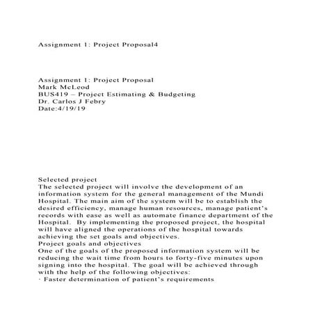 Assignment 1 Project Proposal4Assignment 1 Project Pro.docx