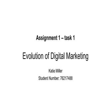 Assignment 1 Task 1 - Apple's Marketing Mix slides | PPT