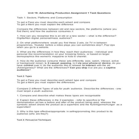 Assignment 1 task list questions for Viva | PDF